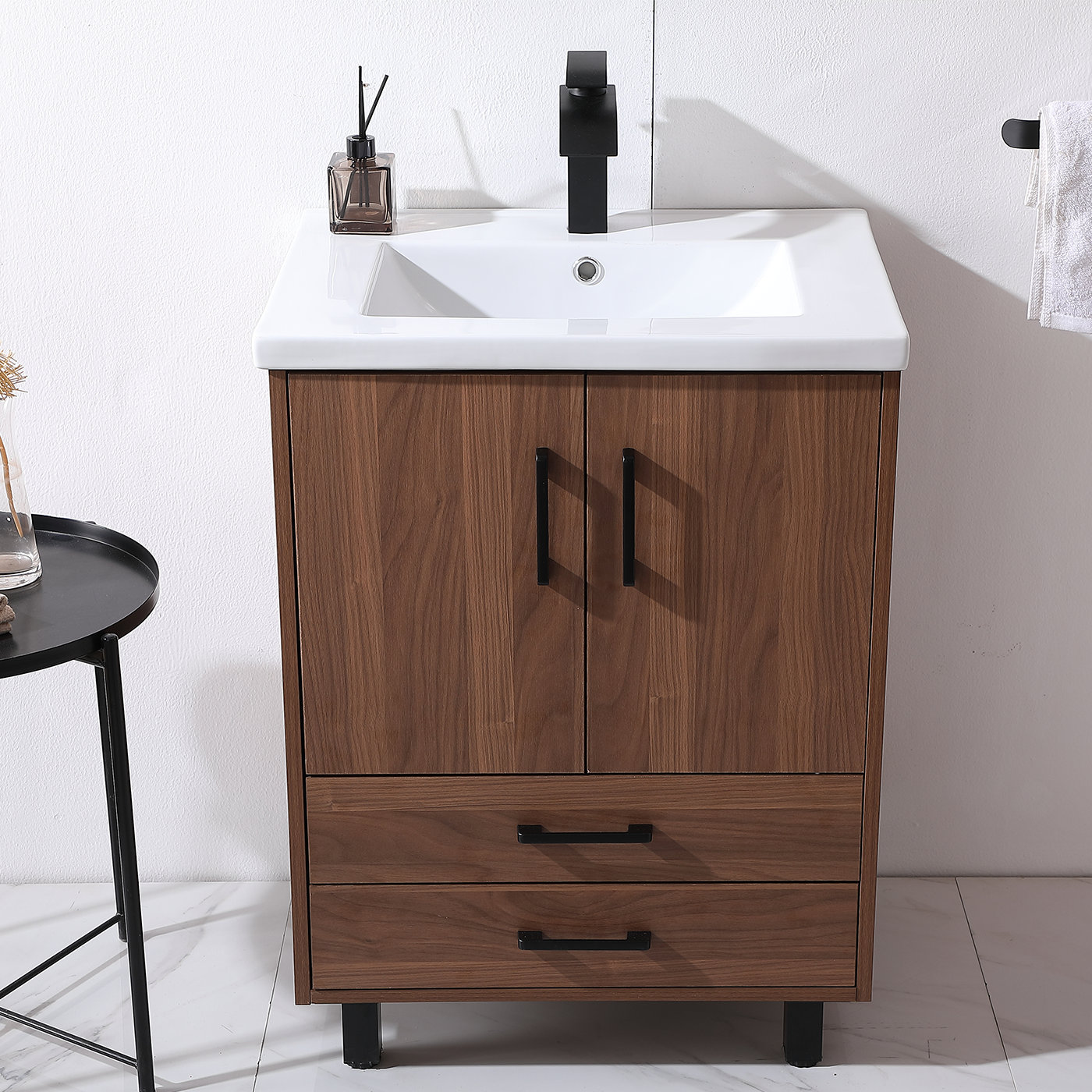 Ebern Designs Khtoura 24" Free Standing Modern Single Bathroom Vanity ...