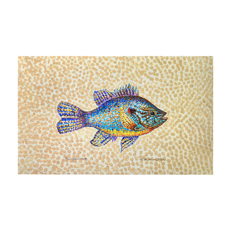 Bless international Pumpkinseed Fish Door Mat - Wayfair Canada