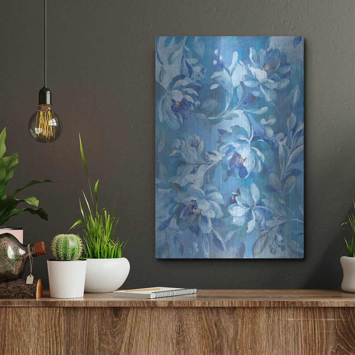 Winston Porter 'Modern Brocade 2' by Danhui Nai Metal Wall Art | Wayfair