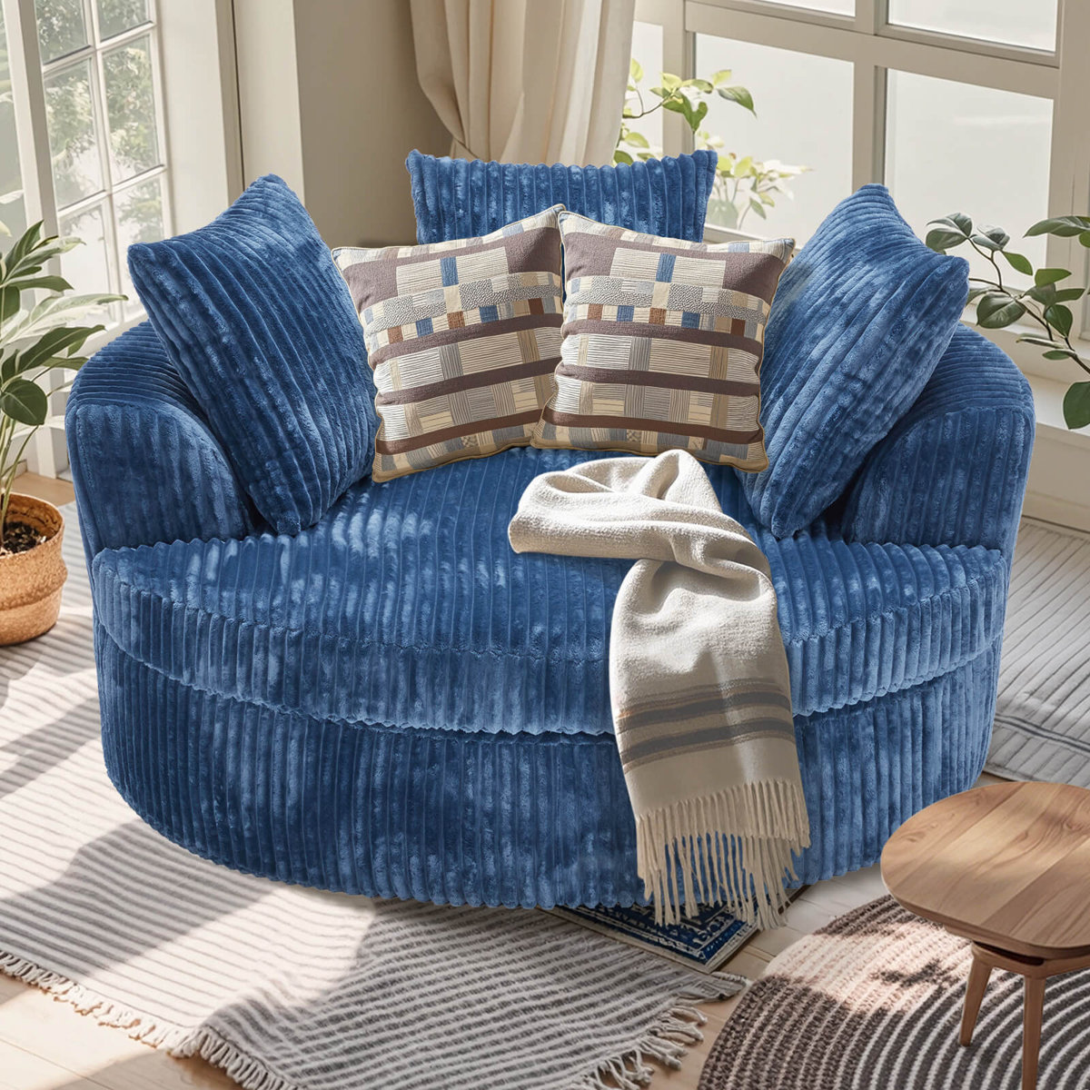 Latitude Run® 59 Inch Chaise Lounge Chair Indoor, No Assembly Required ...