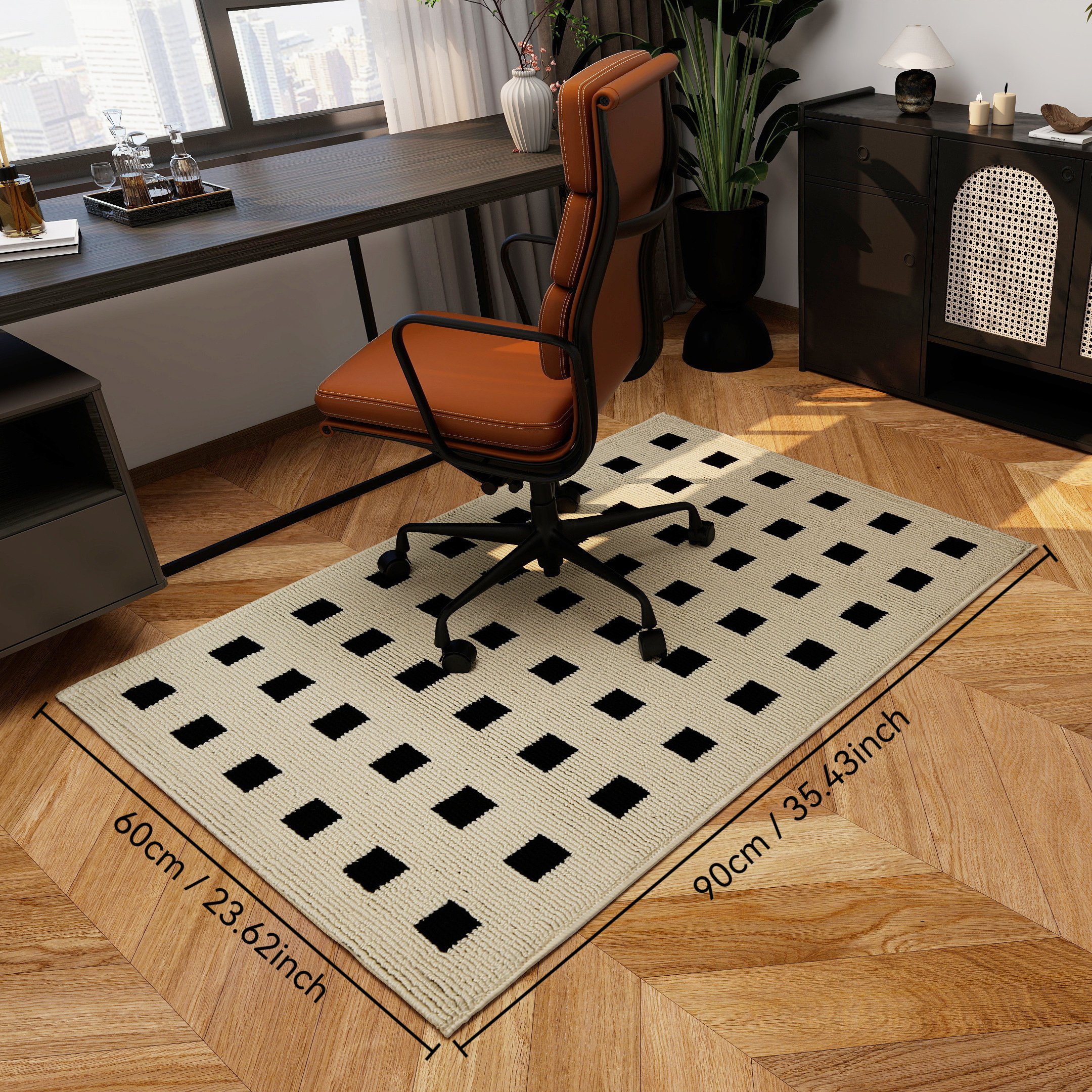PURHOC Carpet, Bedroom, Computer Chair, Floor Mat, Makeup Chair Mat ...