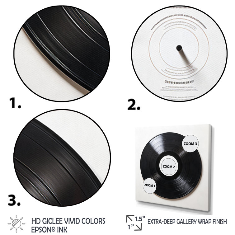 Latitude Run® Vinyle Disque vinyle Serenade I - Décoration murale ...