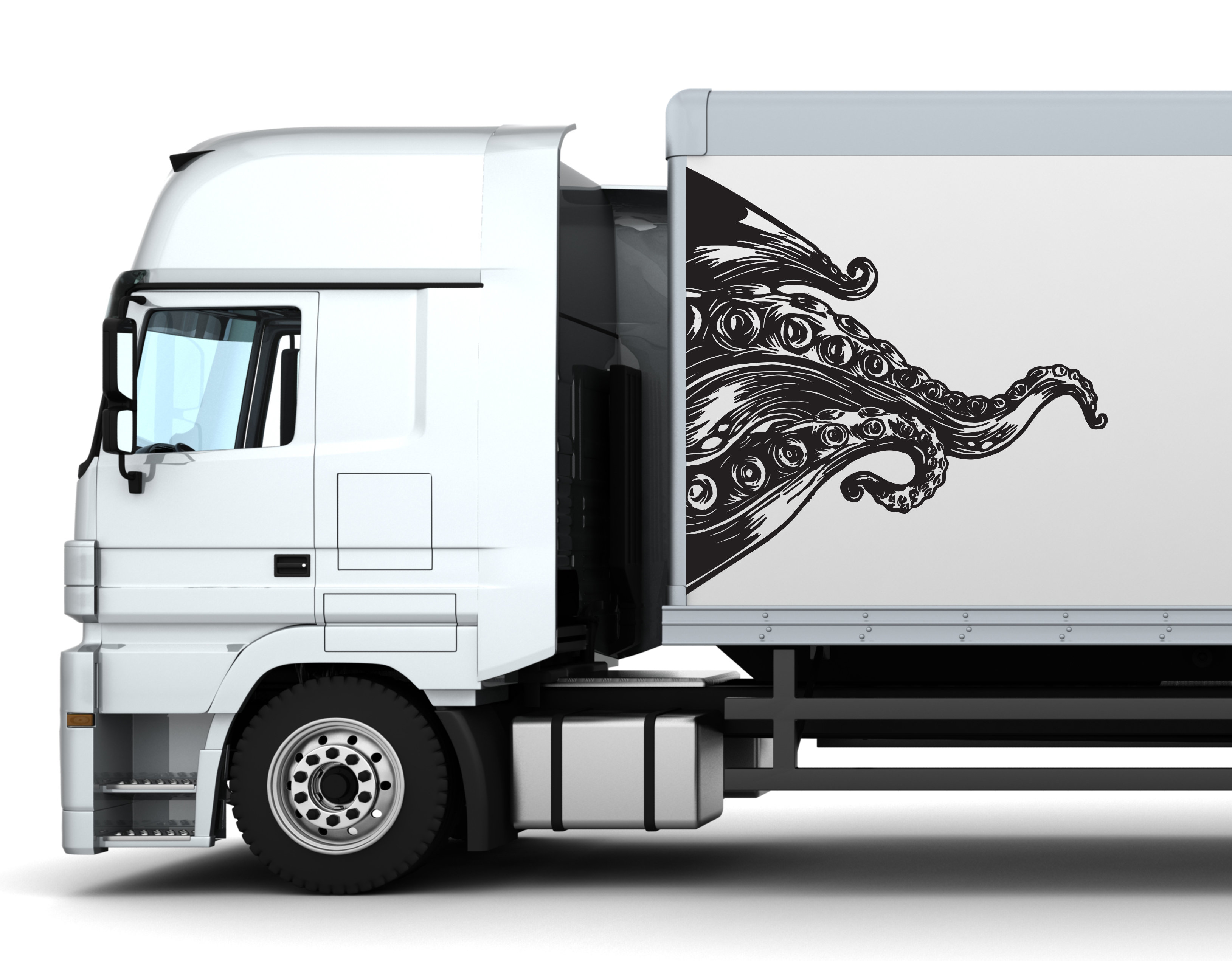 Beachcrest Home™ Octopus Car Wall Decal Van Tentacles Decal Car ...