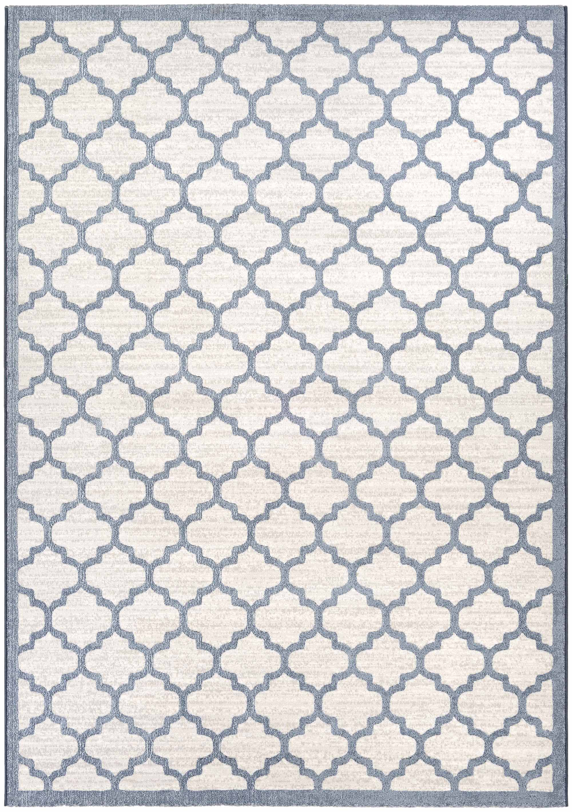 Red Barrel Studio® Eunie Geometric Oyster/Slate Blue Area Rug & Reviews ...