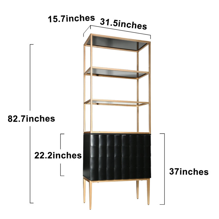 Everly Quinn Storage Bookcase | Wayfair