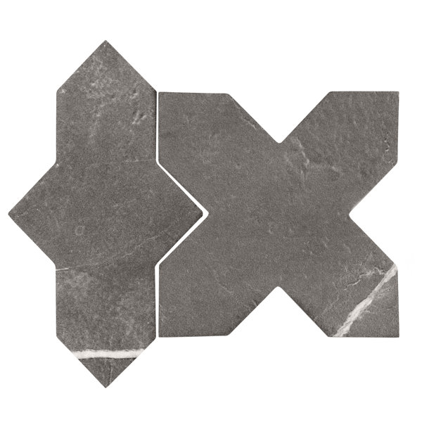 Merola Tile Istanbul Squire Shield With Cross 6 In. X 8-3/8 In ...