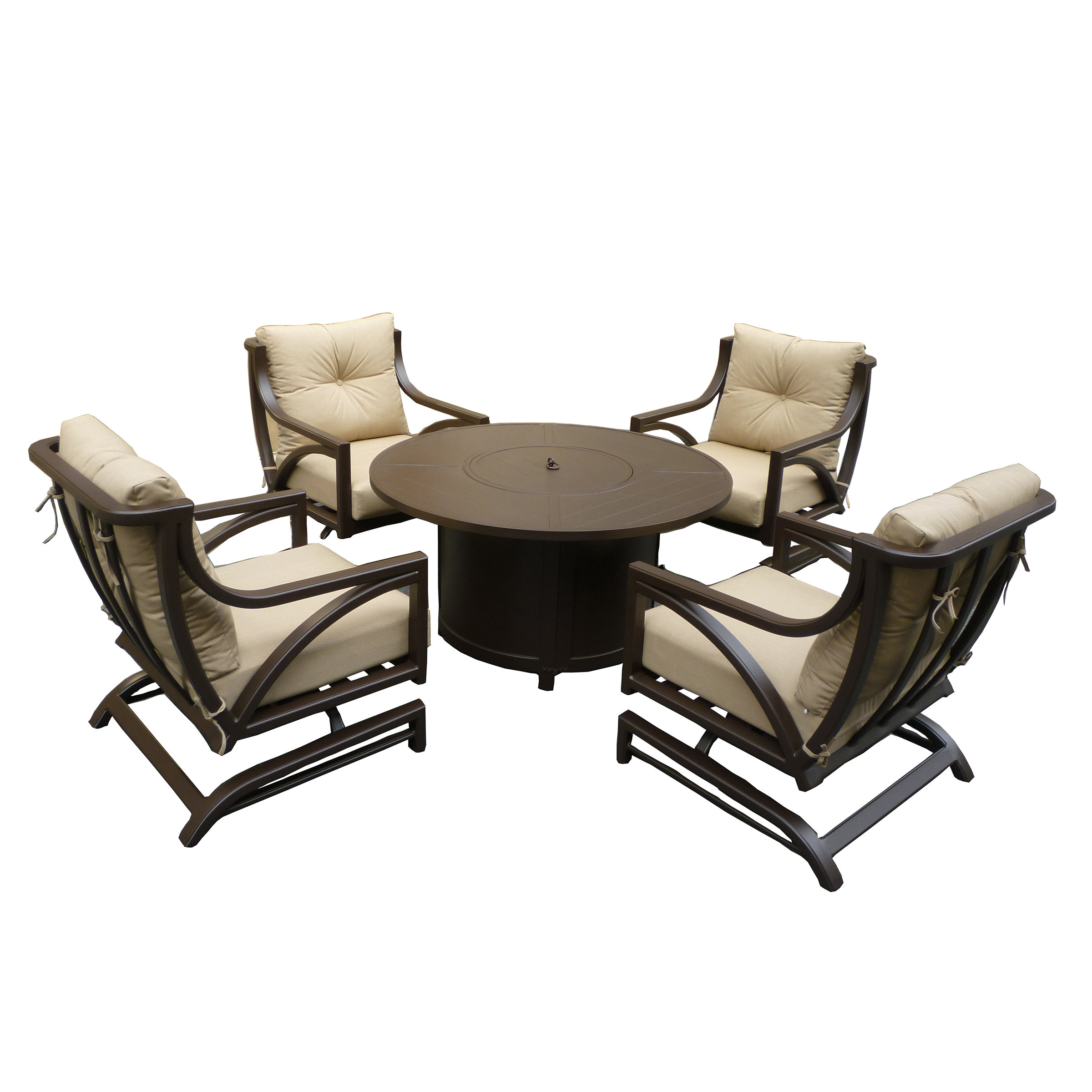 Darby Home Co Almasi 5 Piece Multiple Chairs Seating Group with ...