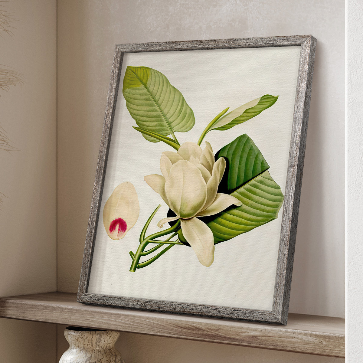 Winston Porter Magnolia Flowers II Framed Print - Solid Wood | Wayfair