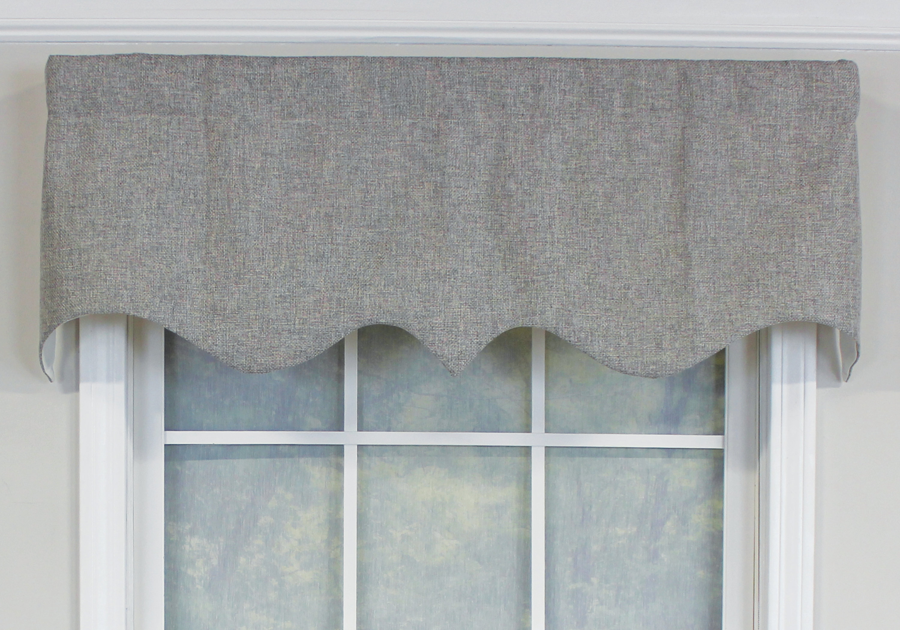 RLF Home R-Crosby Cotton Blend Pointed 50'' W Window Valance & Reviews ...