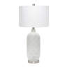 Kelly Clarkson Home Becca 29.25" White/Brush Nickel Table Lamp ...
