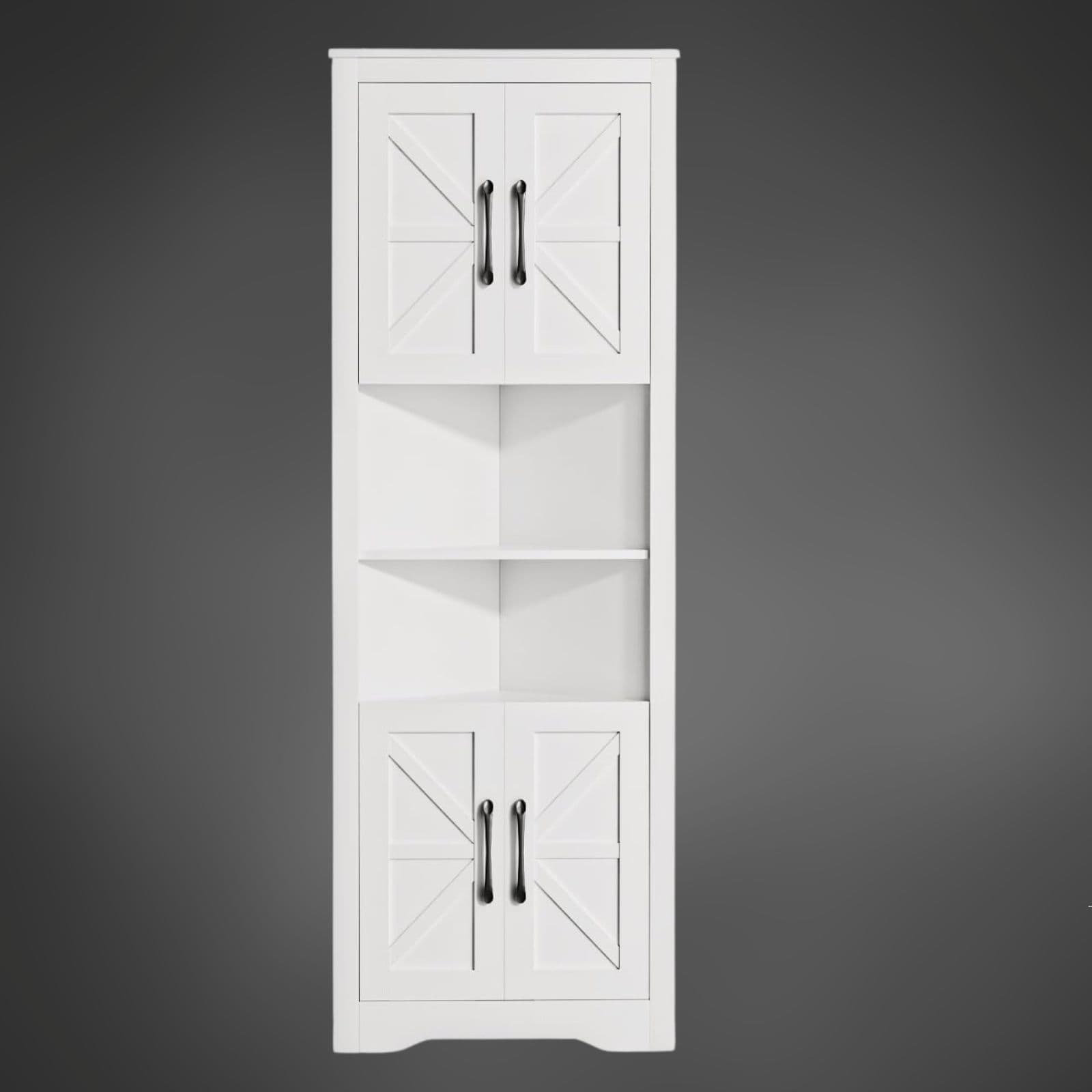 Mercer41 Une armoire de coin de ferme compacte de 67 po, avec un style ...