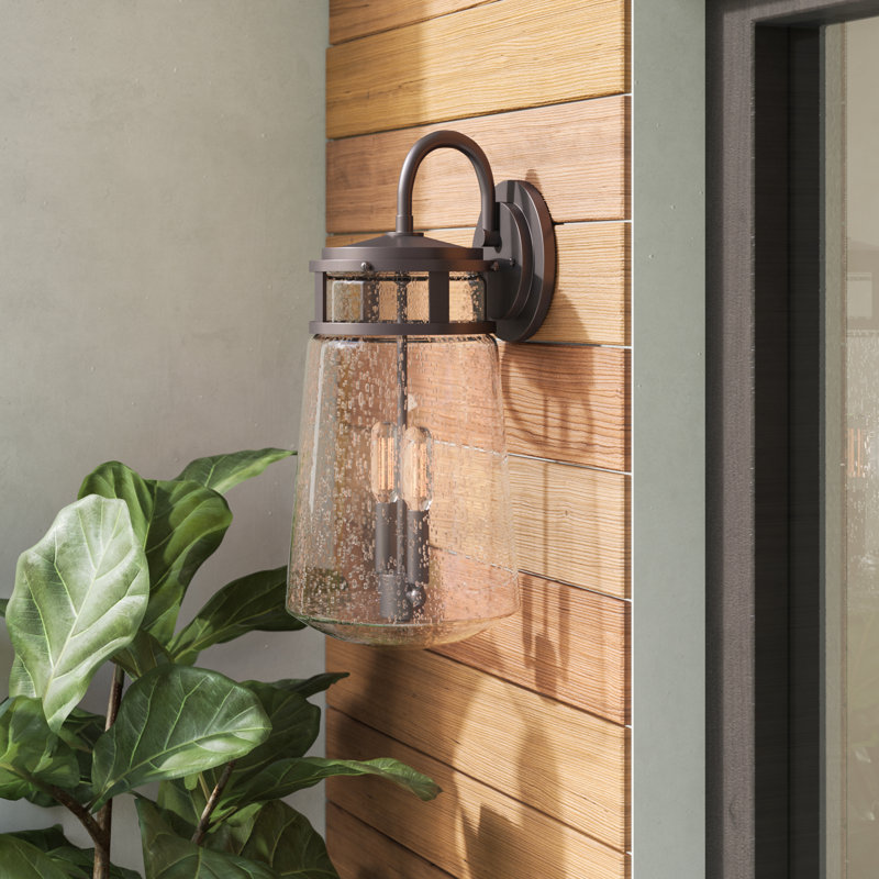 Breakwater Bay Manila 2-Light Outdoor Wall Lantern & Reviews | Wayfair