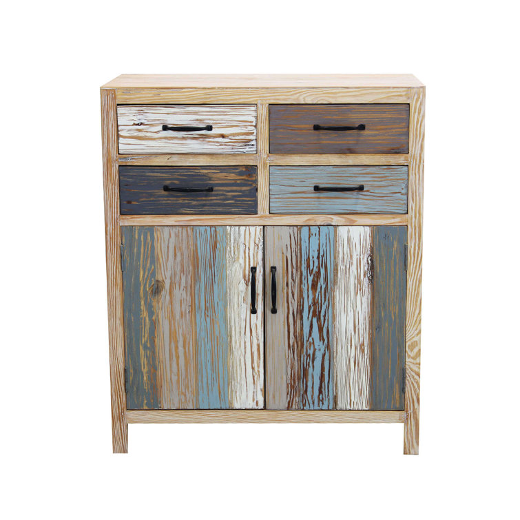 Highland Dunes 4 Drawer Solid Wood Combi Chest | Wayfair.co.uk