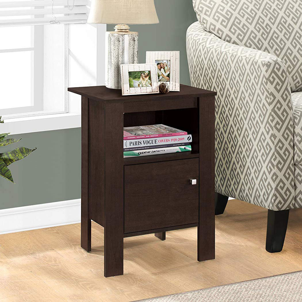 Latitude Run® Table d'appoint 14 po x 17,25 po x 24,25 po taupe foncé - Wayfair Canada