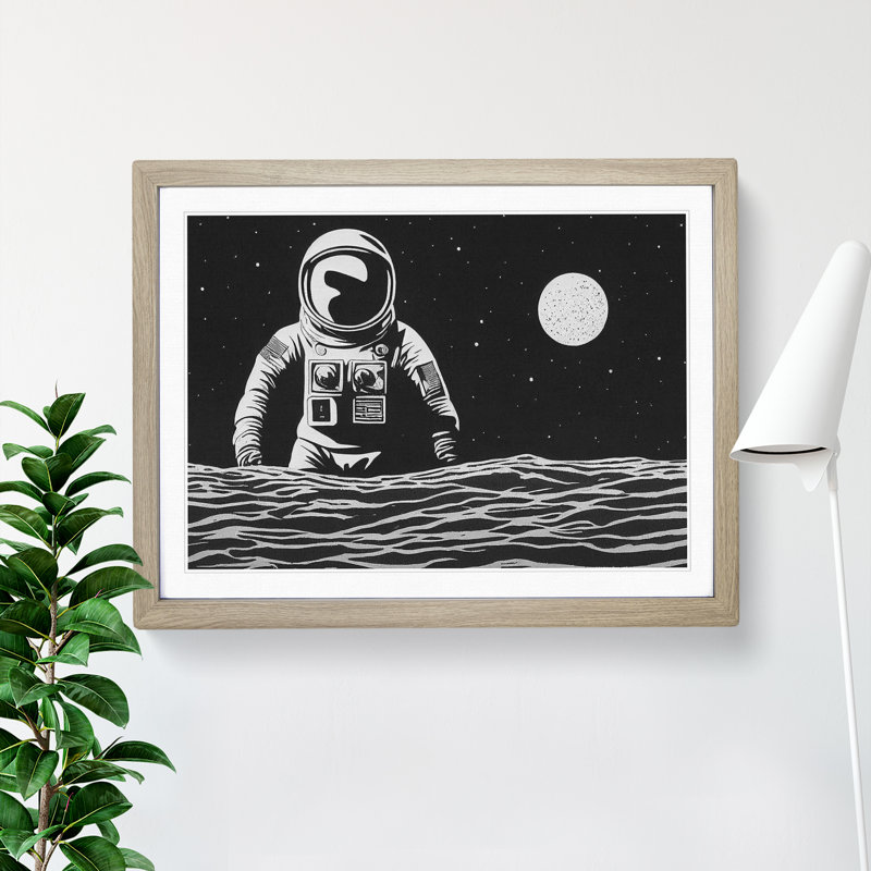 George Oliver Astronaut Monochrome Vol.1 - Framed Print | Wayfair.co.uk