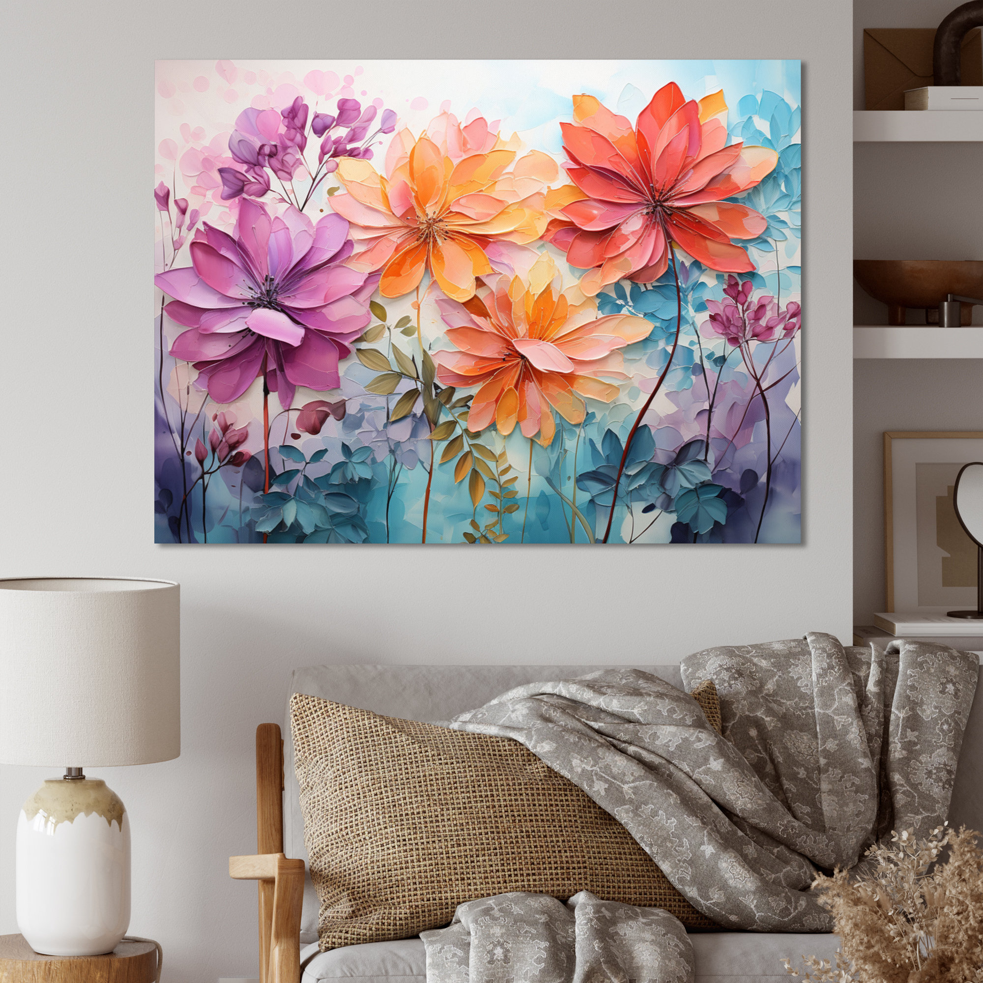 Red Barrel Studio® Multicolored Ferns Field II - Print | Wayfair