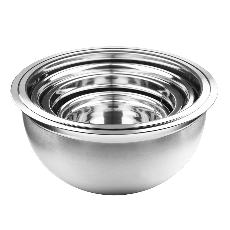 YBM Home 3 Piece Stainless Steel Mixing Bowl Set & Reviews | Wayfair