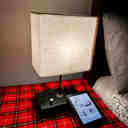 Ebern Designs Marshawn Table Lamp with 2 USB Ports, 2 Power Outlets and ...