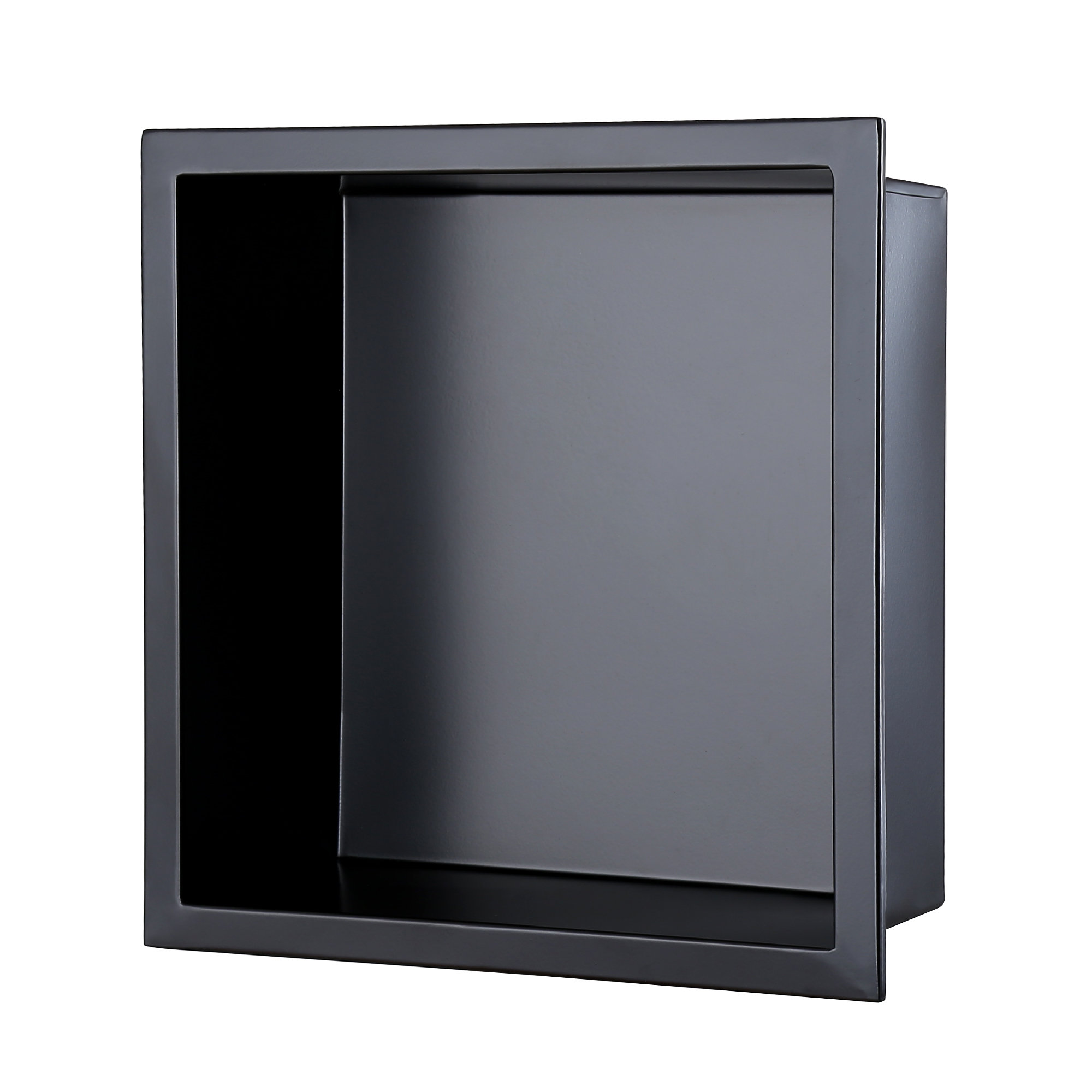 DecoMust 12 x 12 Inches Stainless Steel Black 18-Gauche Shower Niche ...