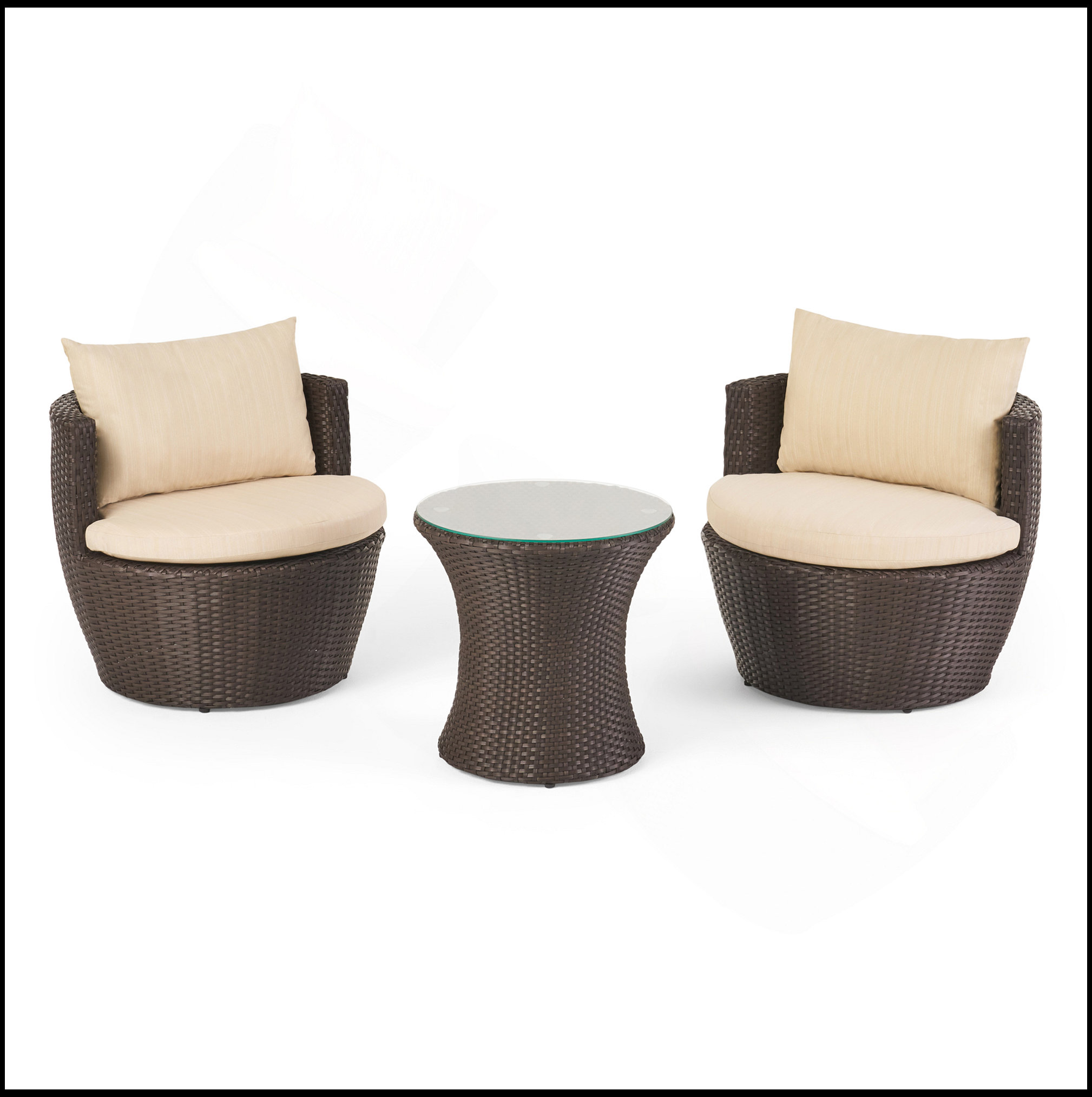 Hokku Designs 3PC PE CHAT SET | Wayfair