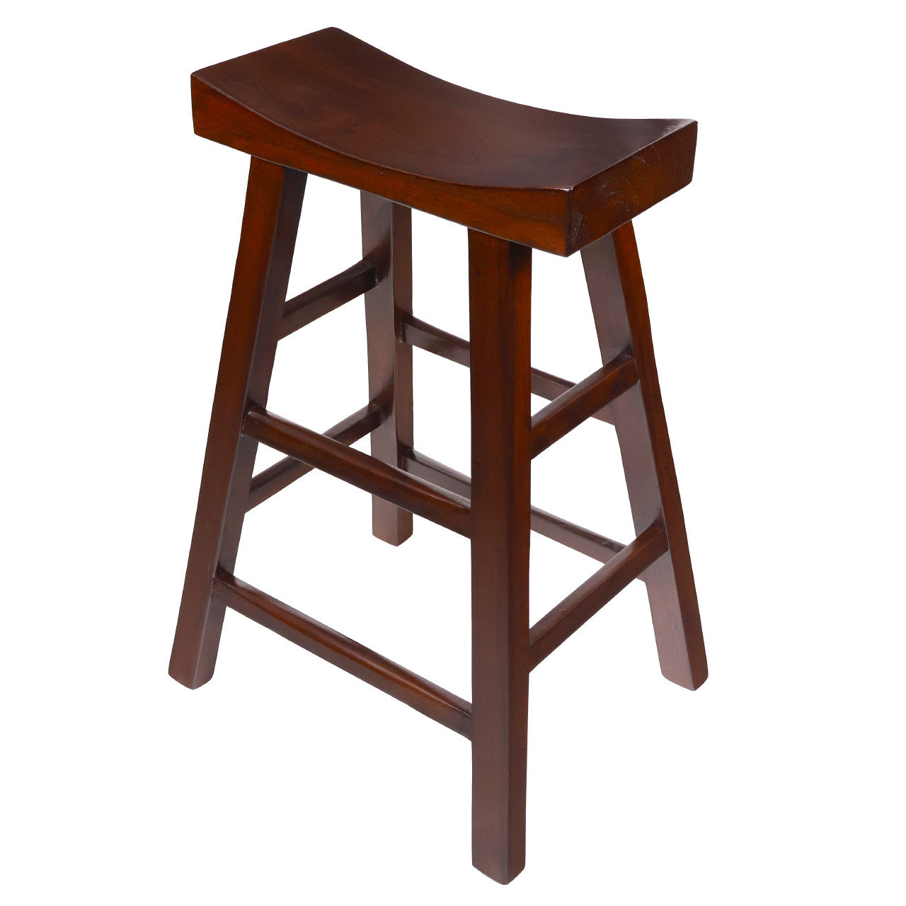 Bloomsbury Market Oriental Bar Stool Moon Shaped Seat | Wayfair