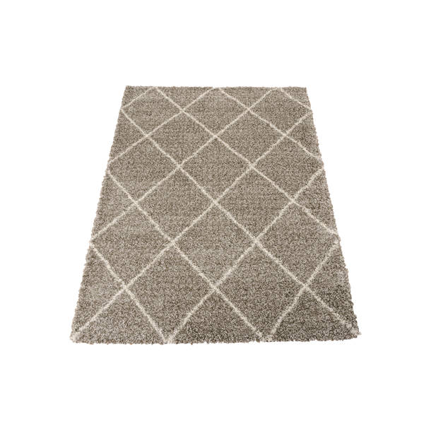 George Oliver Finkle Flatweave Performance Ivory/Charcoal Rug & Reviews ...