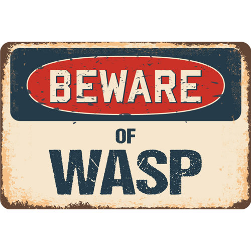 SignMission Beware of Wasp Sign | Wayfair