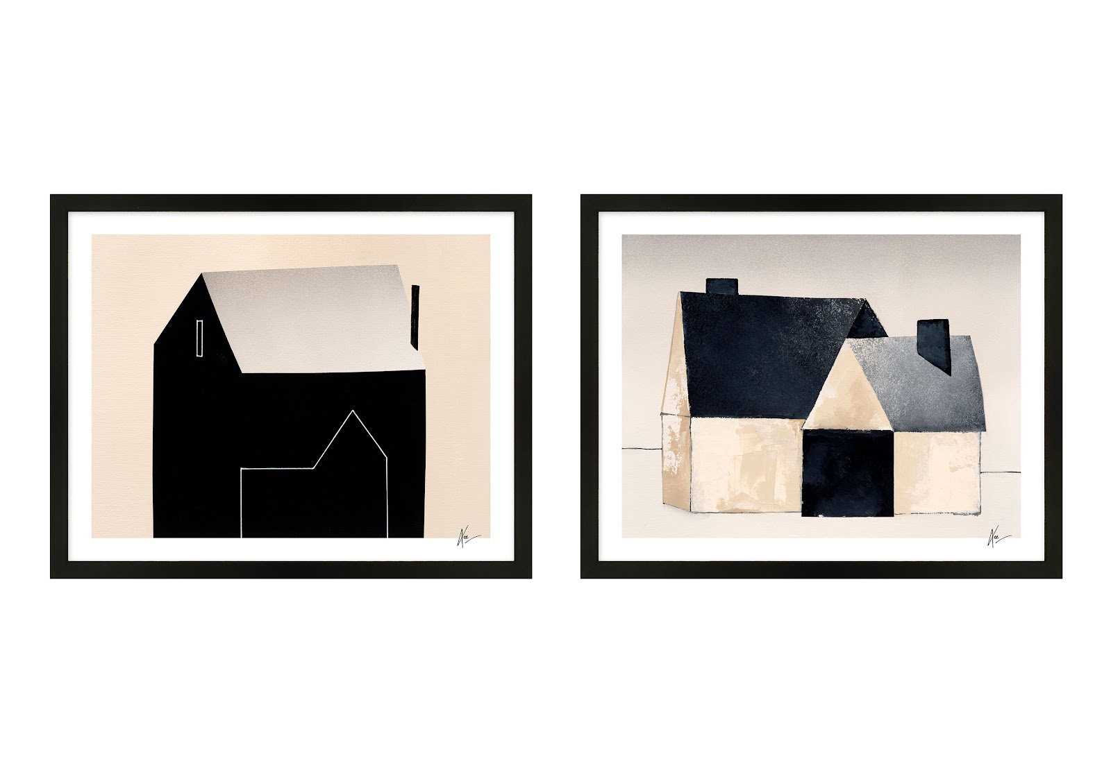 Lipman Art Urban Barn. Set Of 2 By Lee Lessem - Framed Wall Art | Perigold