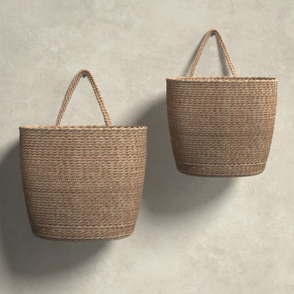 Birch Lane™ Ralphie 2 Piece Storage Wall Basket Set & Reviews | Birch Lane