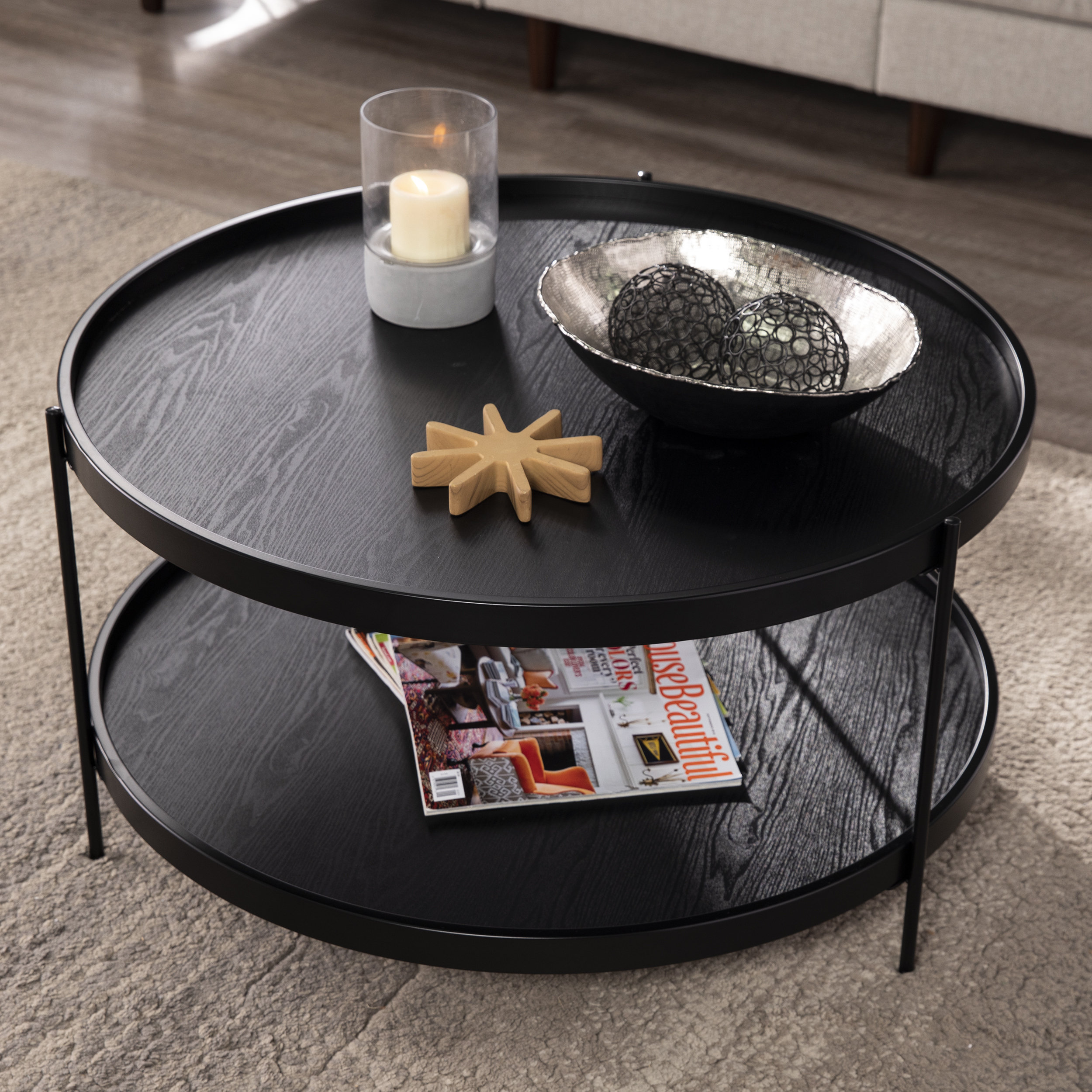Wade Logan® Amahya Coffee Table with Storage & Reviews | Wayfair