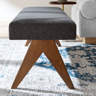 Modway Lyra Fabric Upholstered Bench & Reviews | Wayfair