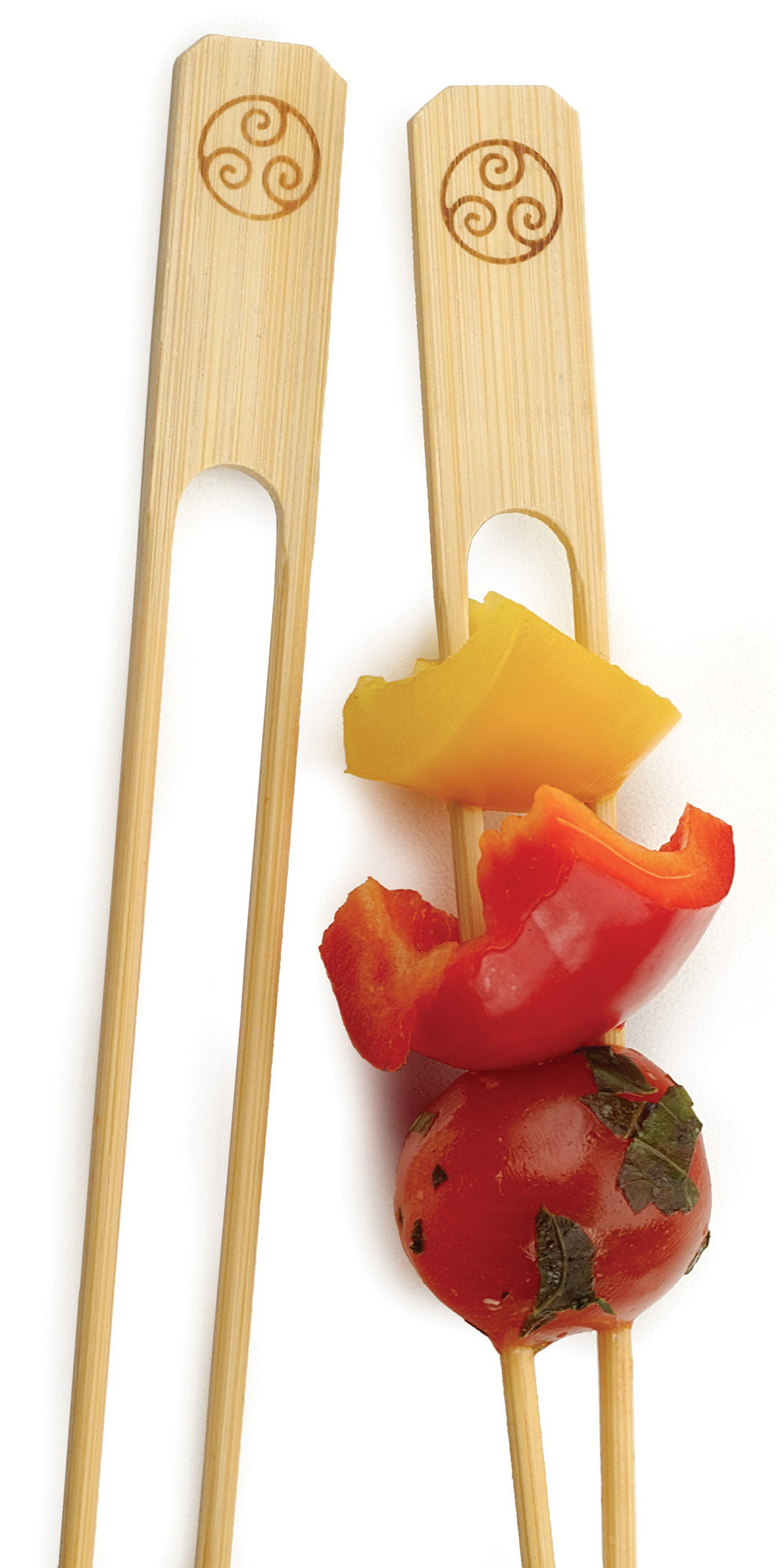 Design Imports BAMBOO DOUBLE SKEWER - 25 CT. | Wayfair