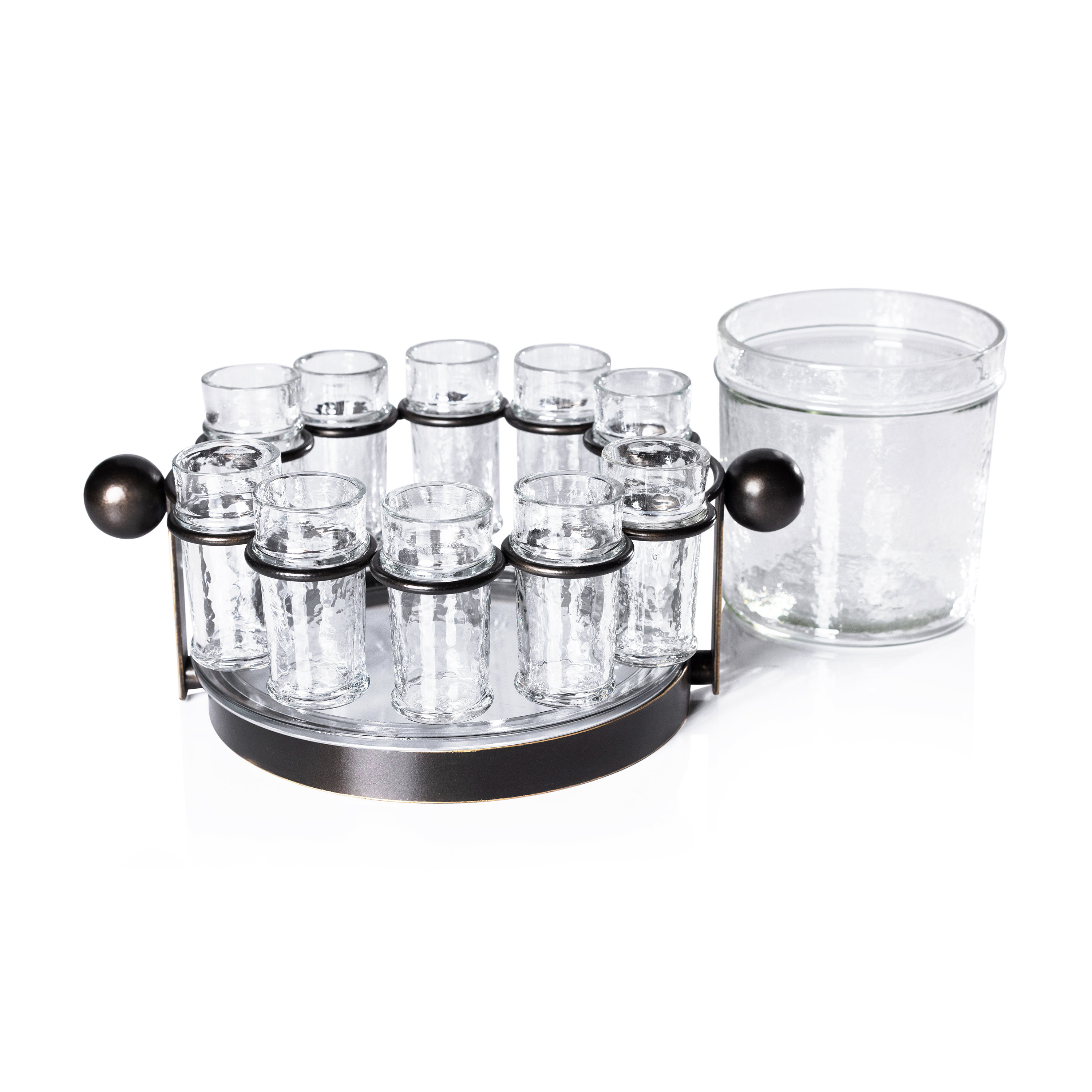 Zodax Agave 10-Piece Tequila Shot Set with Ice Bucket | Wayfair