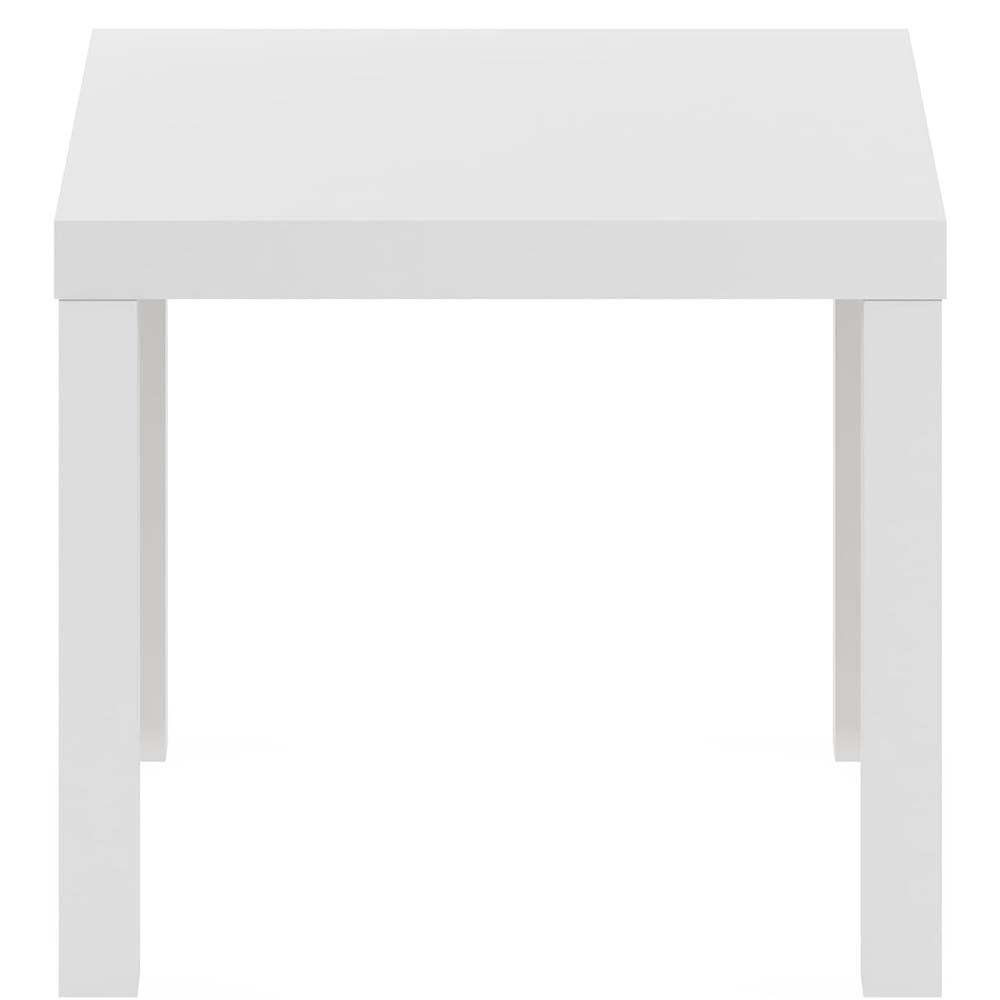 Ebern Designs Classic Square Parsons Side End Table, 1-Pack, White ...