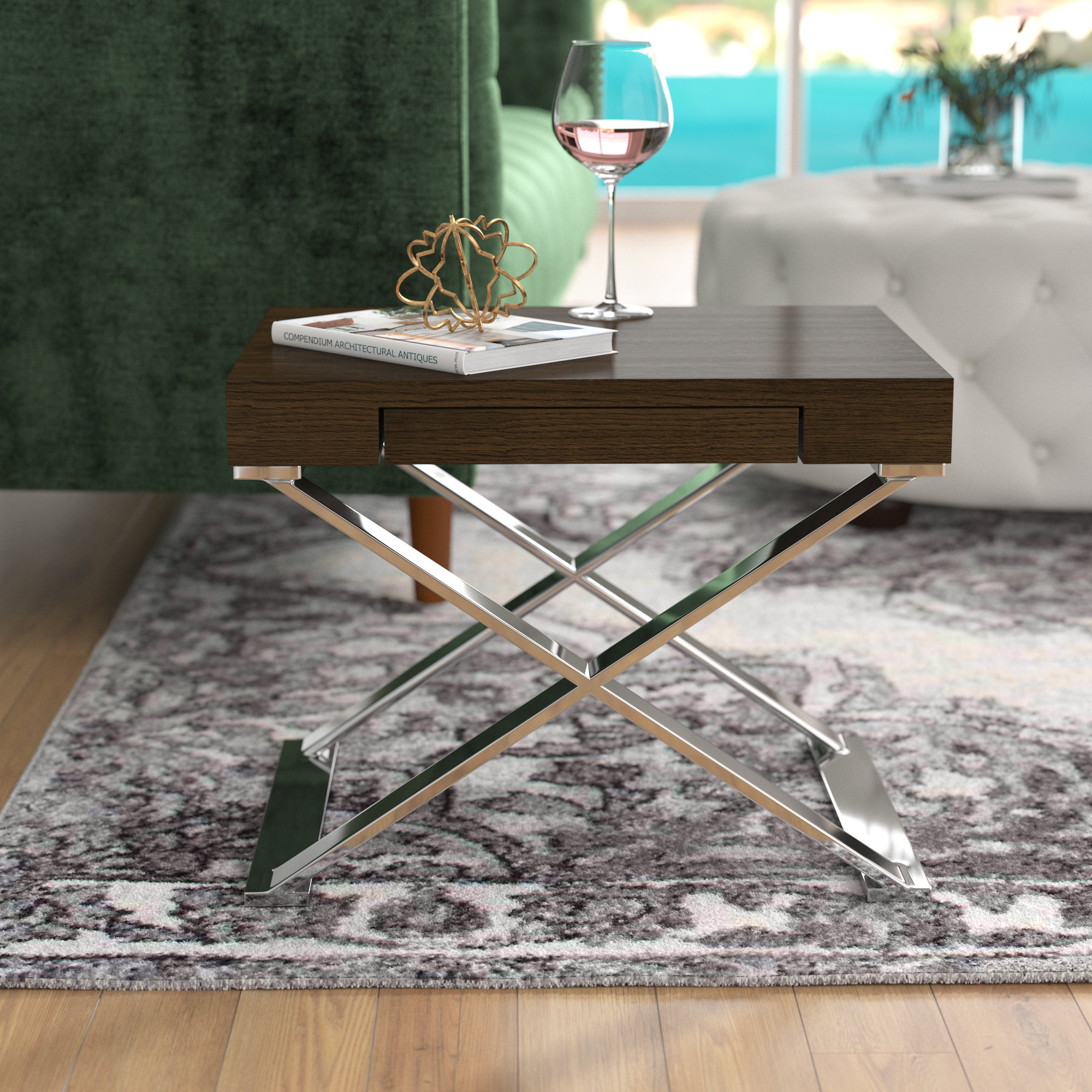 Wade Logan® Pangea Home Alexa Modern Side Table – Contemporary Accent ...