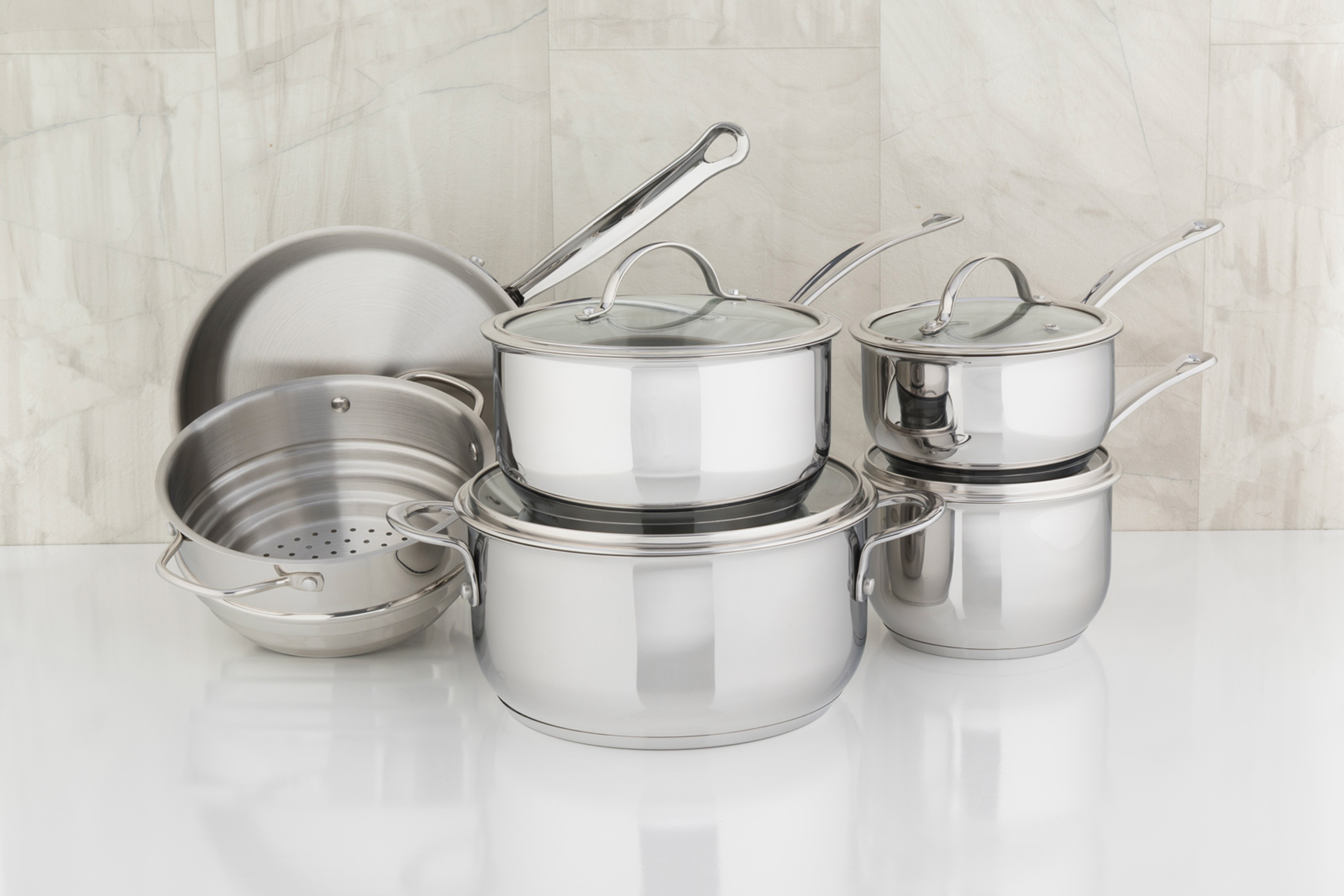 Meyer 10 Piece Stainless Steel Cookware Set & Reviews - Wayfair Canada