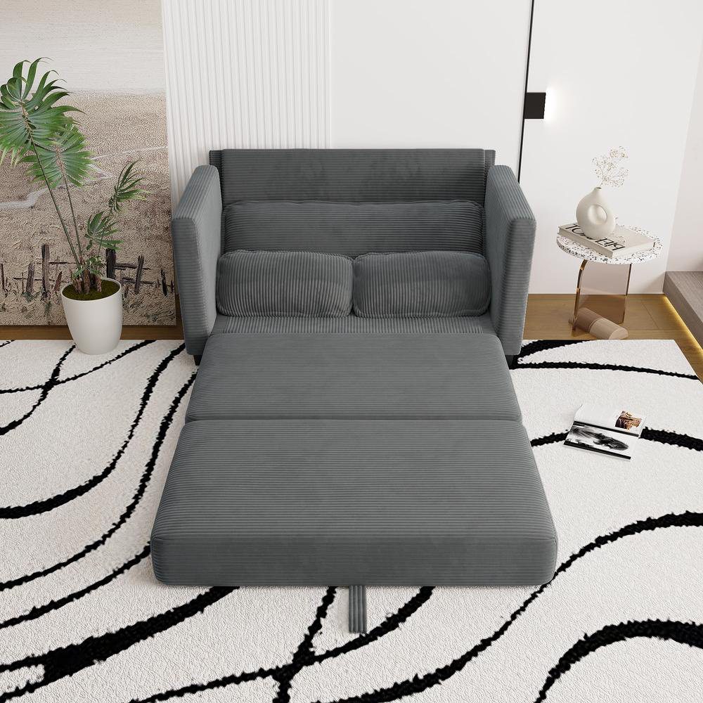 Latitude Run® 2-in-1 Convertible Sofa Bed, 2-Seater Two-Form Switch ...