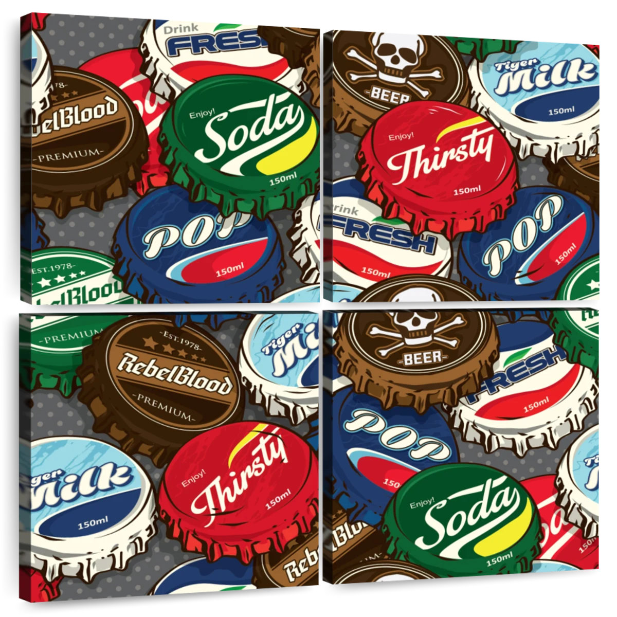 Ebern Designs Tergel Soda Bottle Caps | Wayfair