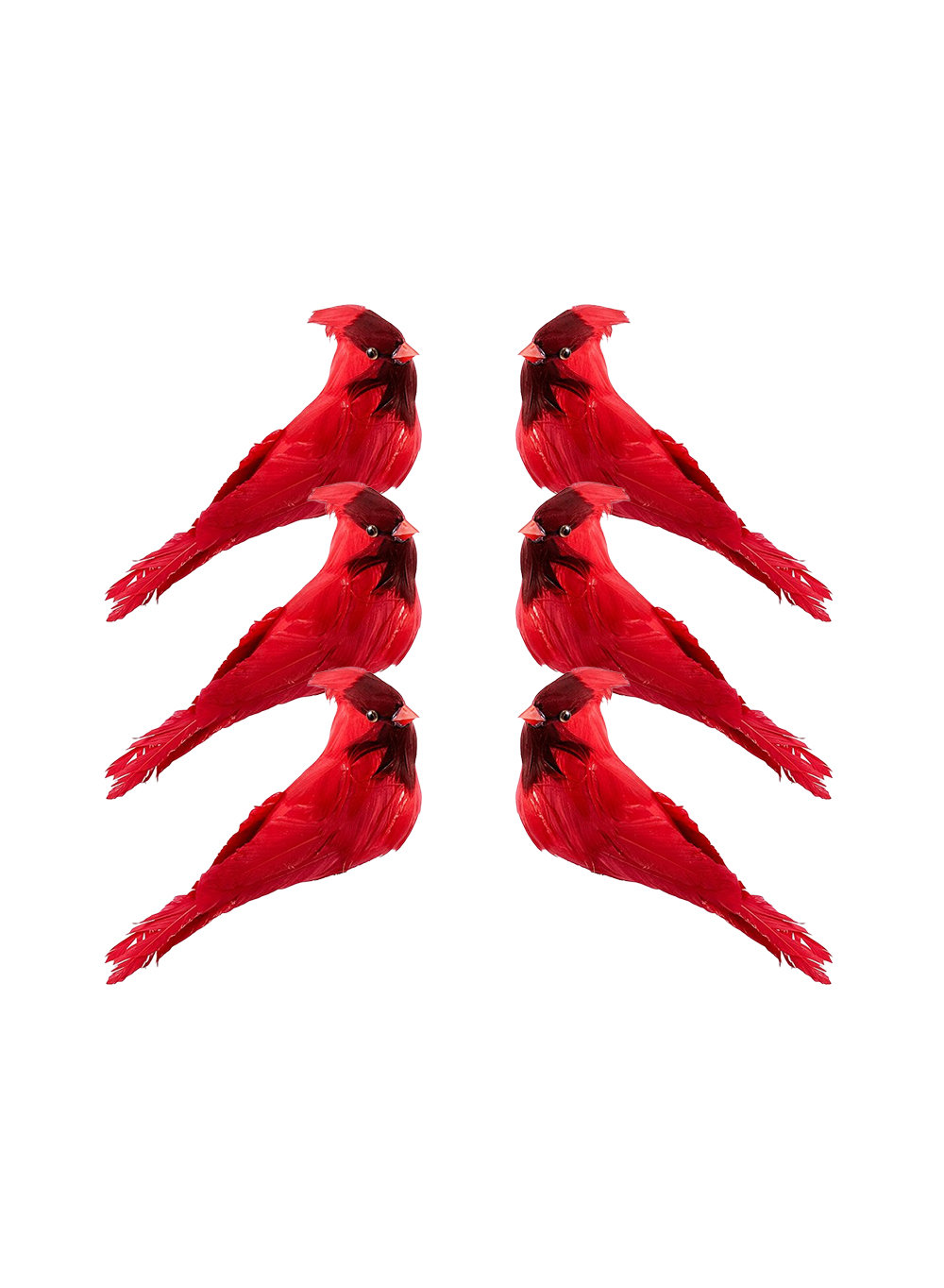 The Holiday Aisle® Feathered Artificial Red Cardinal Foam Bird, Craft ...