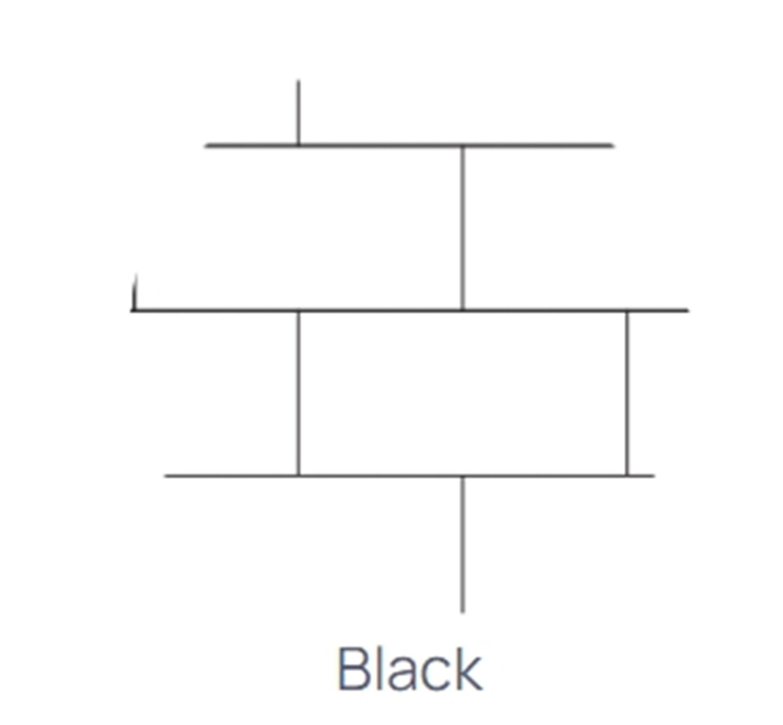 Avora Bath Hexagon Tile White Acrylic Alcove Shower Walls with Black ...