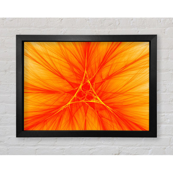 Ivy Bronx Triangle Of Life Orange Framed Print | Wayfair.co.uk