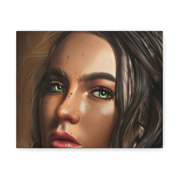 Marick Booster " Girl " Painting Print on Canvas | Wayfair