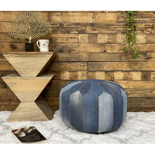 LOOMINAIRE Upholstered Pouf | Wayfair