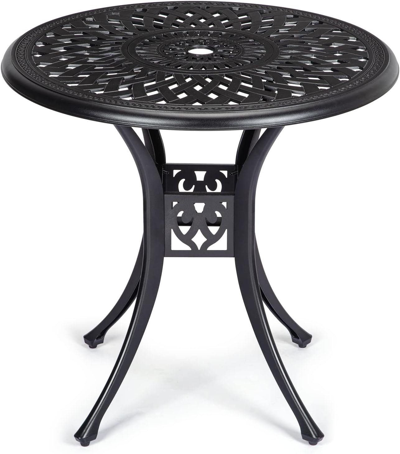 Astoria Grand 31 Inch Cast Aluminum Patio Table Outdoor Rust-Resistant ...