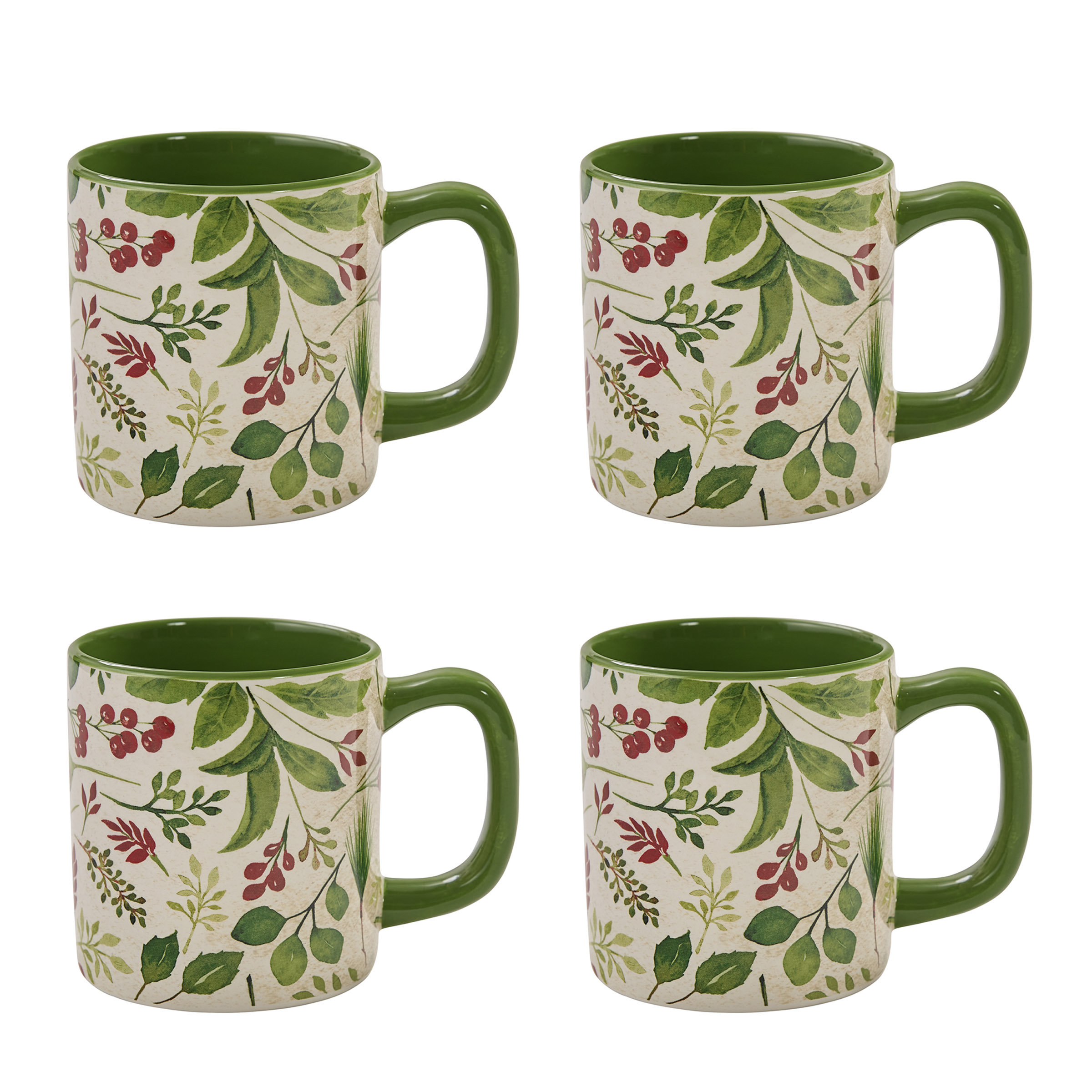 The Holiday Aisle® Red Berry Holiday Coffee Mugs - Wayfair Canada
