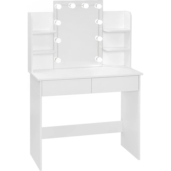 Latitude Run Baysden Dressing Table with Mirror & Reviews | Wayfair.co.uk