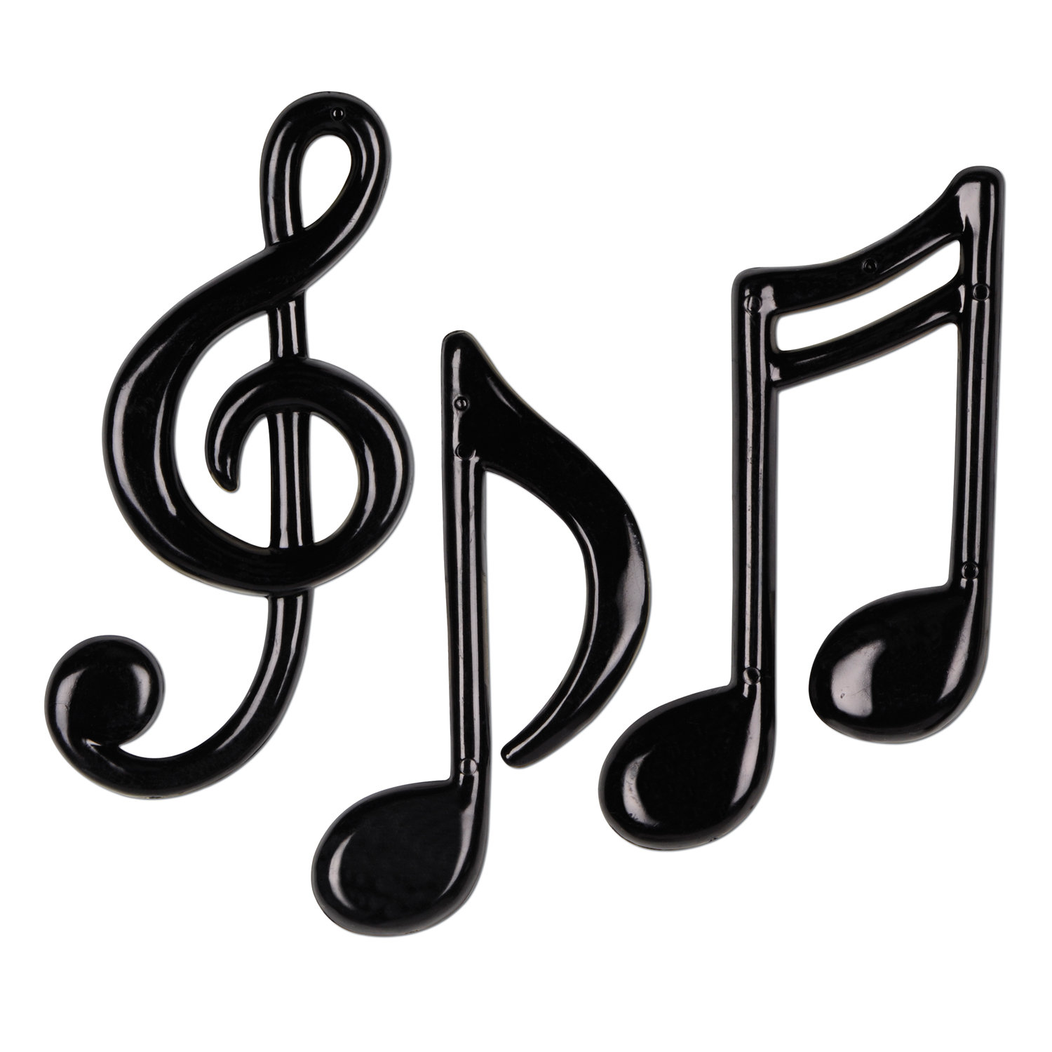 The Party Aisle™ Molded Plastic Musical Notes & Reviews | Wayfair