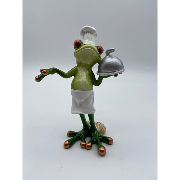 Trinx Tree Frog Chef Figurine & Reviews | Wayfair