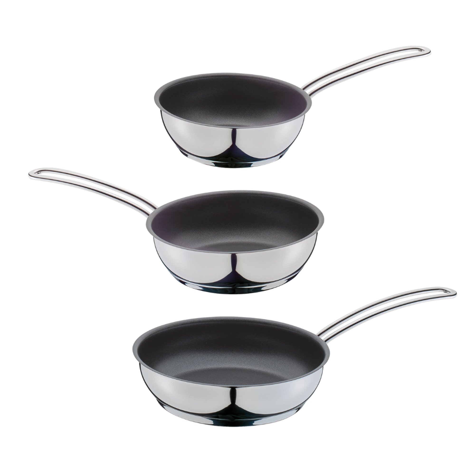 Frieling Capri Stainless Steel Non Stick 3 Piece Frying Pan Set Wayfair