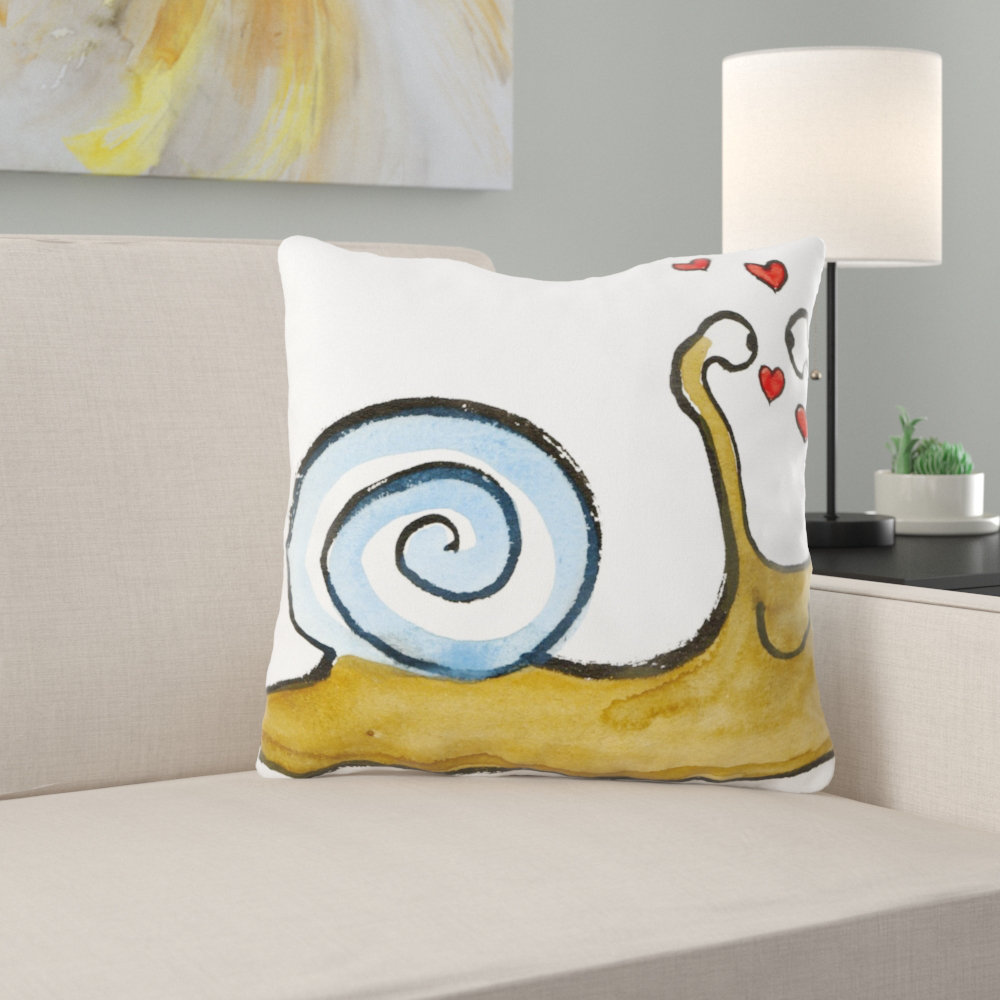 Rug Tycoon Snail Throw Pillow | Wayfair